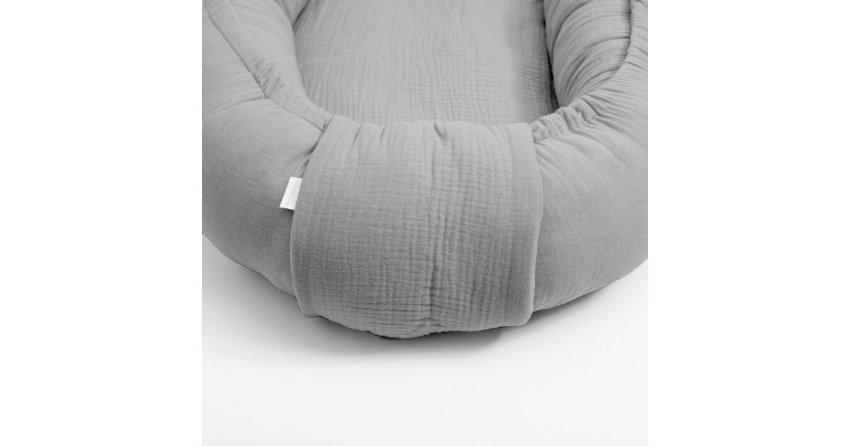 Muszlin babafészek kisbabák számára New Baby light grey | Pepita.hu