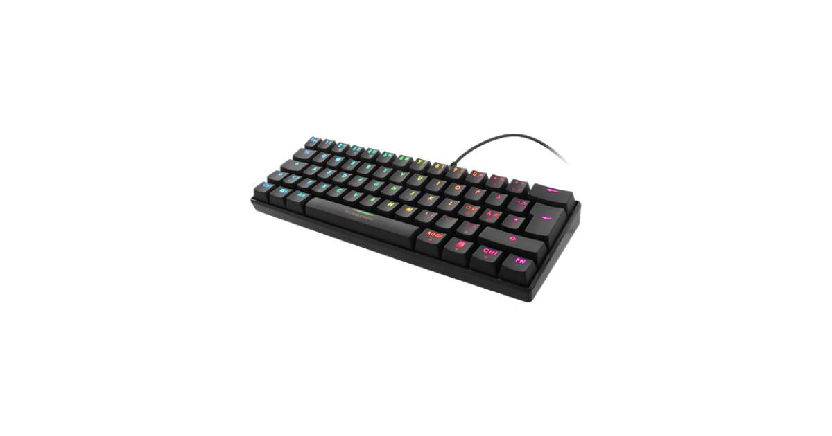 Deltaco gaming billentyűzet gam-075b, mini mechanical keyboard, 60% pan ...