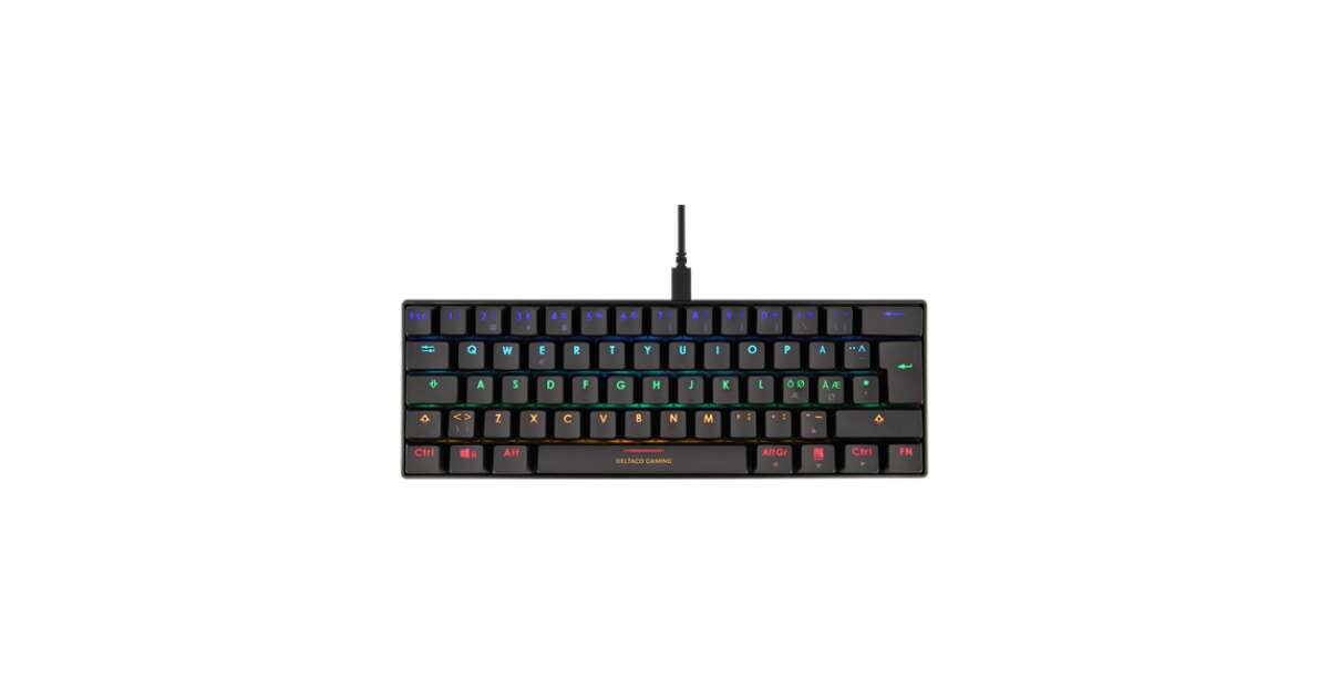 Deltaco gaming billentyűzet gam-075b, mini mechanical keyboard, 60% pan ...