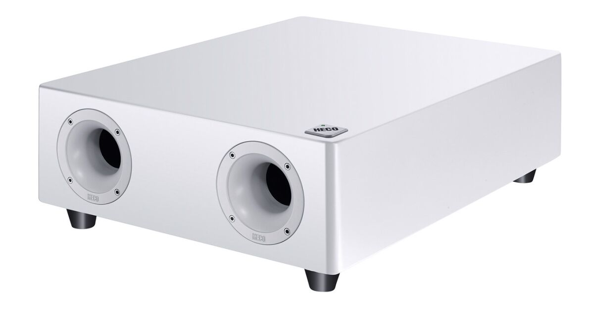 HECO Ambient Sub 88F Alb Subwoofer activ ultra-subțire, compact, bass ...