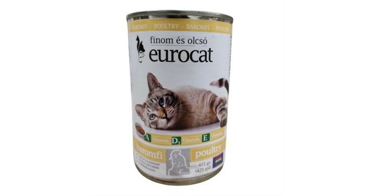 EUROCAT MACSKAELEDEL KONZERV CSIRKE 415G | Pepita.hu