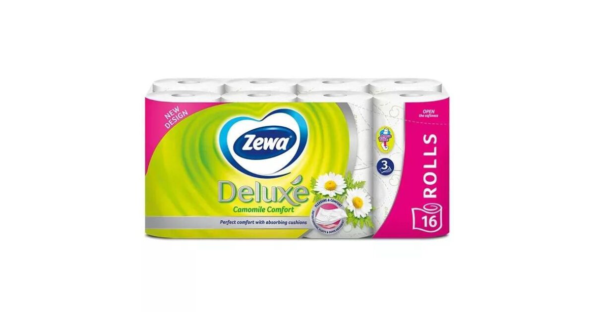 ZEWA DELUX WC PAPÍR KAMILLA 3R 16TEK | Pepita.hu