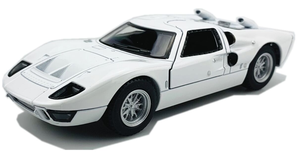 Macheta metalica Ford GT40 MKII 1966, Kinsmart, Scara 1:32, Alb ...
