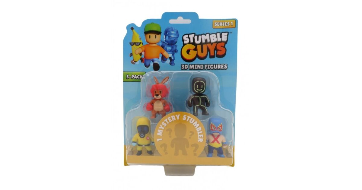 5 darab Stumble Guys minifigurát tartalmazó készlet, 3D Series 1 ...