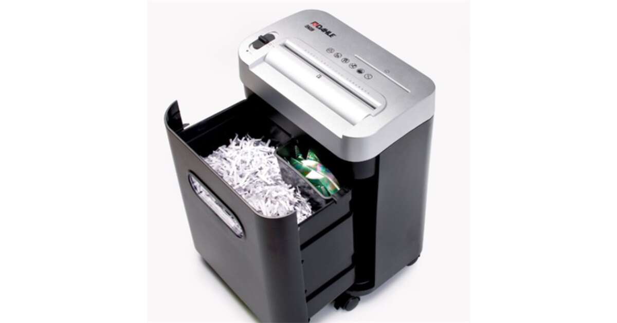 Distrugător de documente Dahle 22092 papersafe®, cd/dvd/card/agrafă, 10 coli (80gr), p-4/t-4/e-3 ...
