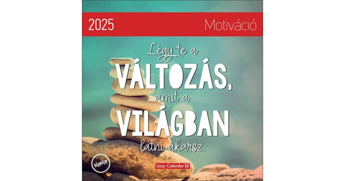 Motiváció nagy lemeznaptár - 2025 - Lizzy Card | Pepita.hu