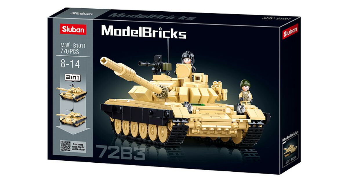 Sluban Model Bricks Army - 2 az 1-ben T-72B3 és T-72M1 harckocsi ...
