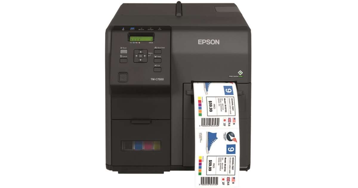Imprimantă color pentru etichete Epson - ColorWorks C7500G C31CD84312 ...
