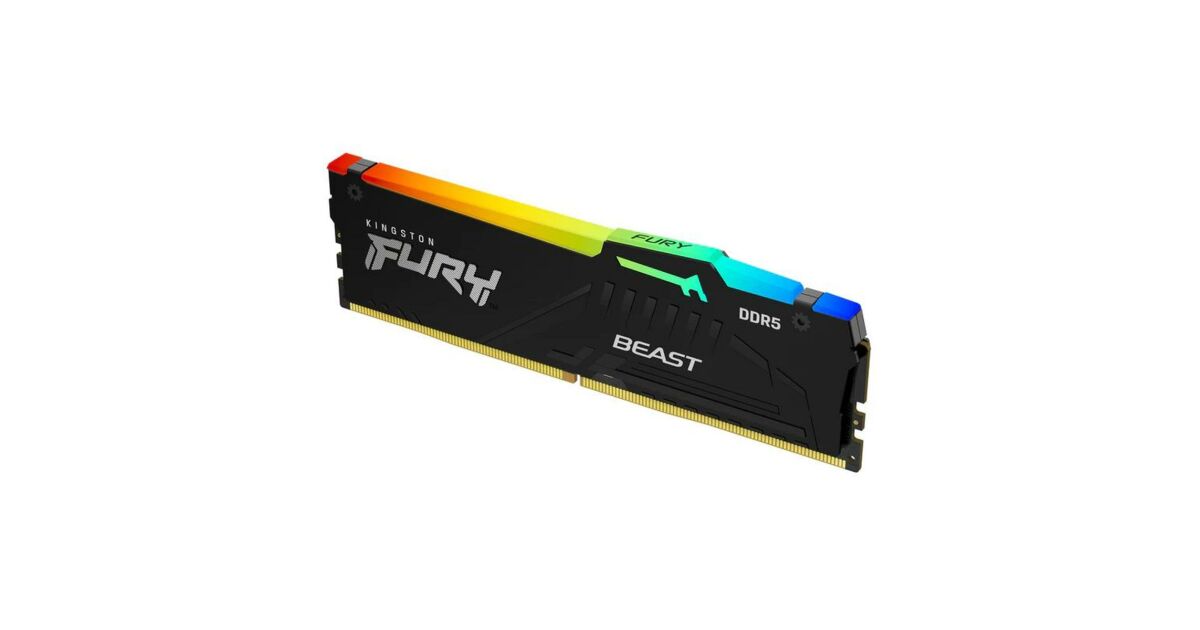 32GB 5200MHz DDR5 RAM Kingston Fury Beast RGB CL40 (KF552C40BBA-32) | Pepita.hu