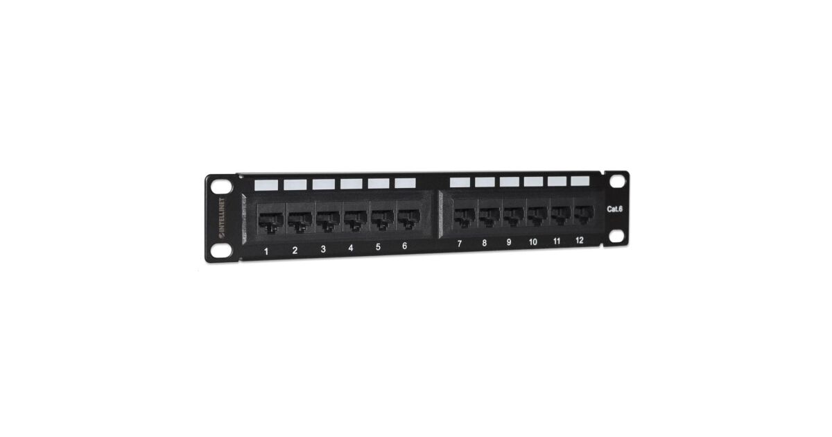 Intellinet UTP patch panel 12 port CAT6 1U 10 (720748) | Pepita.hu