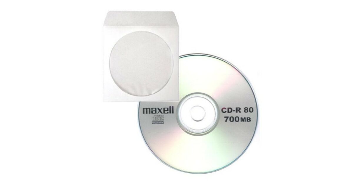 Maxell CD-R 52x papírtokos CD lemez (MAX504830) | Pepita.hu