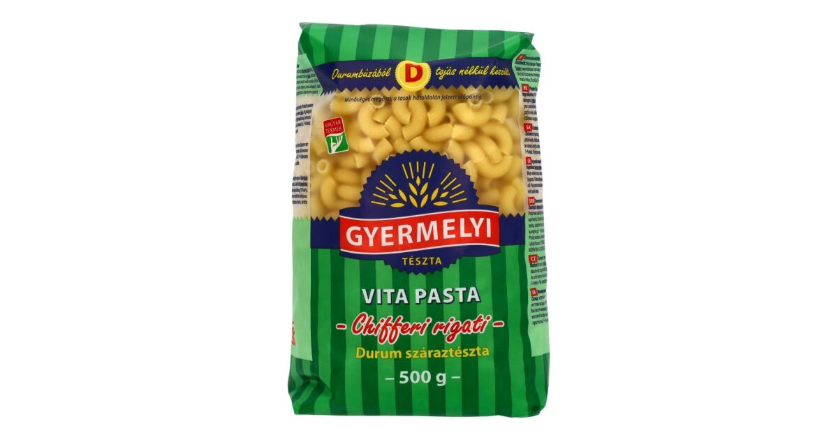GYERMELYI VITA PASTA CHIFFERI 500G | Pepita.hu