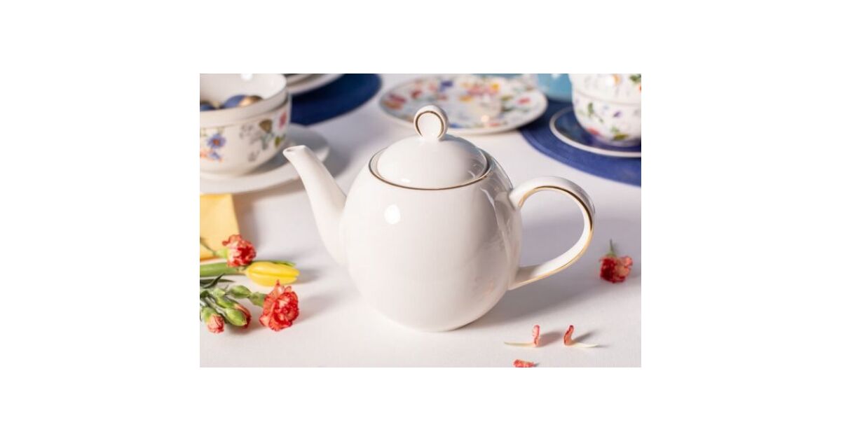 Altom Design Bella Gold porcelán teáskanna - 900 ml | Pepita.hu
