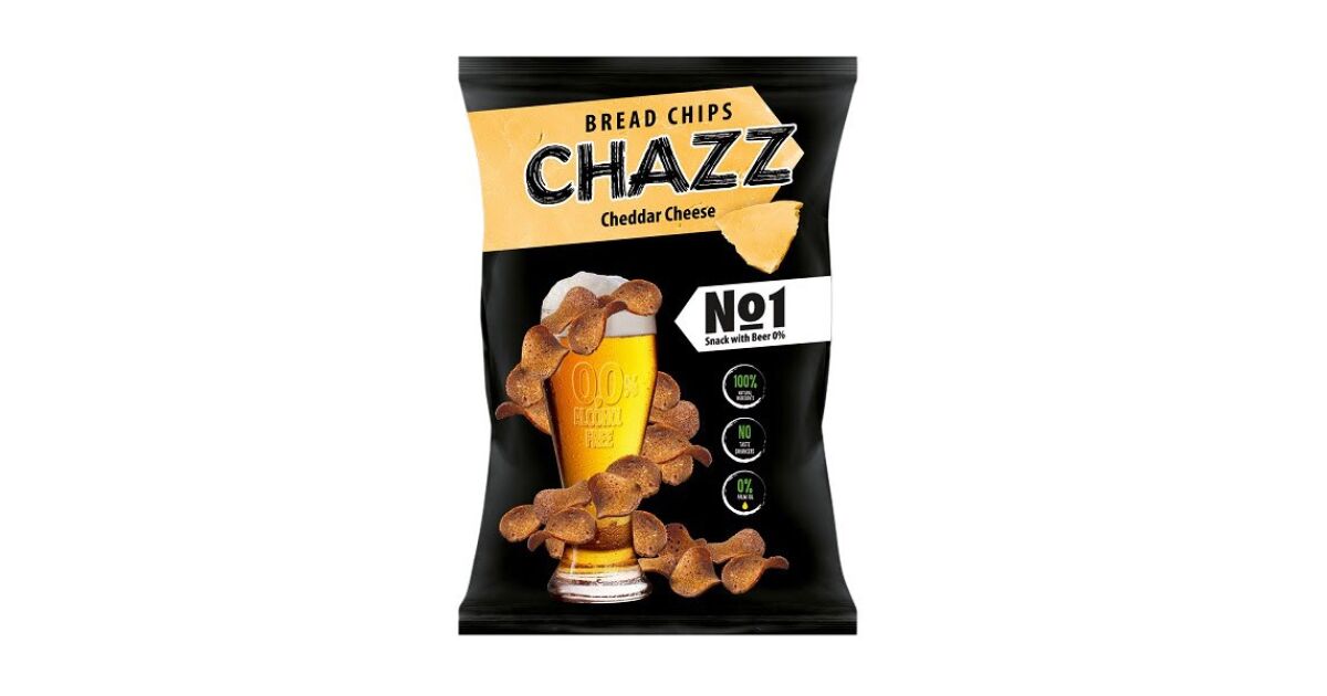 Chazz Bread Chips Cheddar Cheese cheddar sajt ízű kenyérchips 100g ...