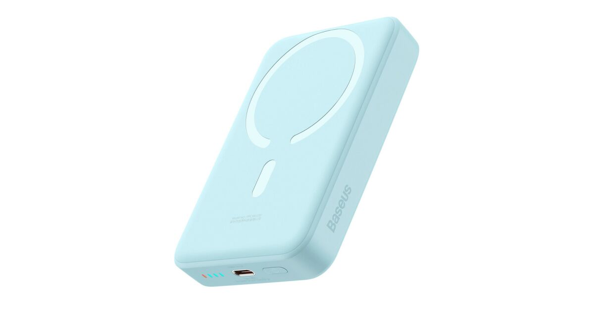 Baseus Magnetic Mini induction power bank 10000mAh 30W - blue + USB-C ...