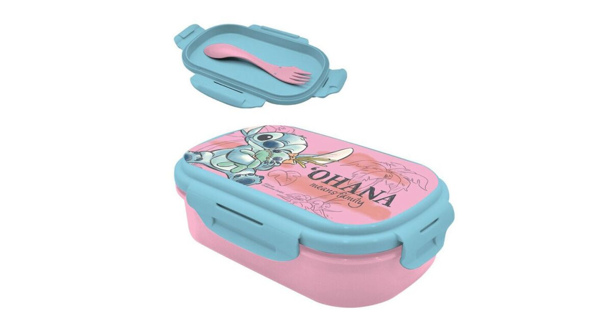 Disney Lilo és Stitch, A csillagkutya Cheeky szendvicsdoboz + evőeszköz ...