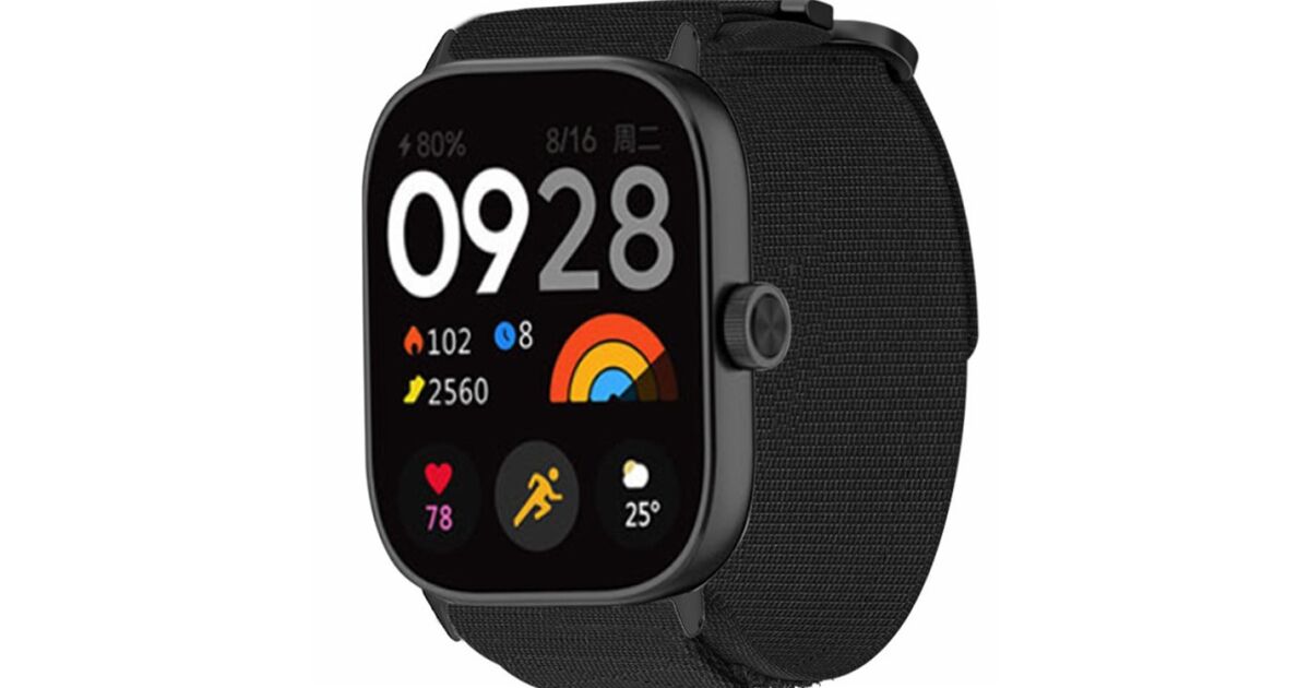 For Xiaomi Smart Band 8 Pro / Redmi Watch 4 Magic Tape Nylon Strap ...