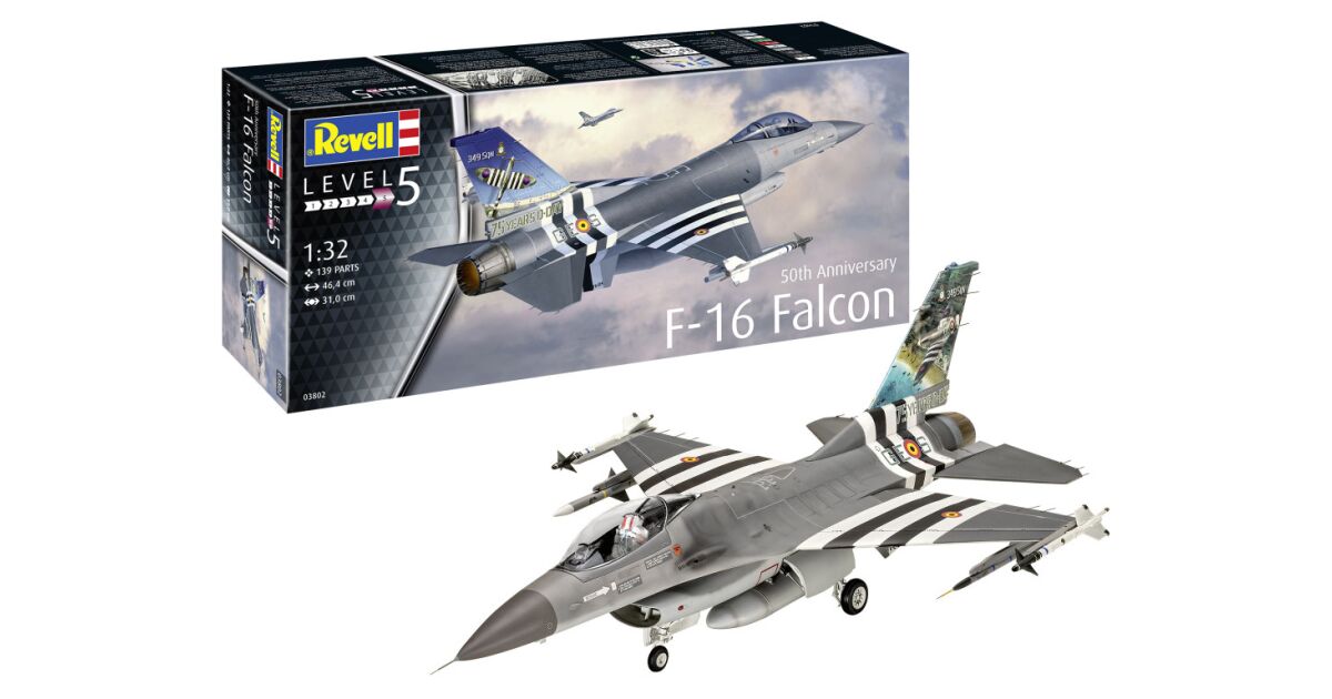 Revell F-16 Falcon 50th Anniversary 1:32 makett repülő (03802) | Pepita.hu