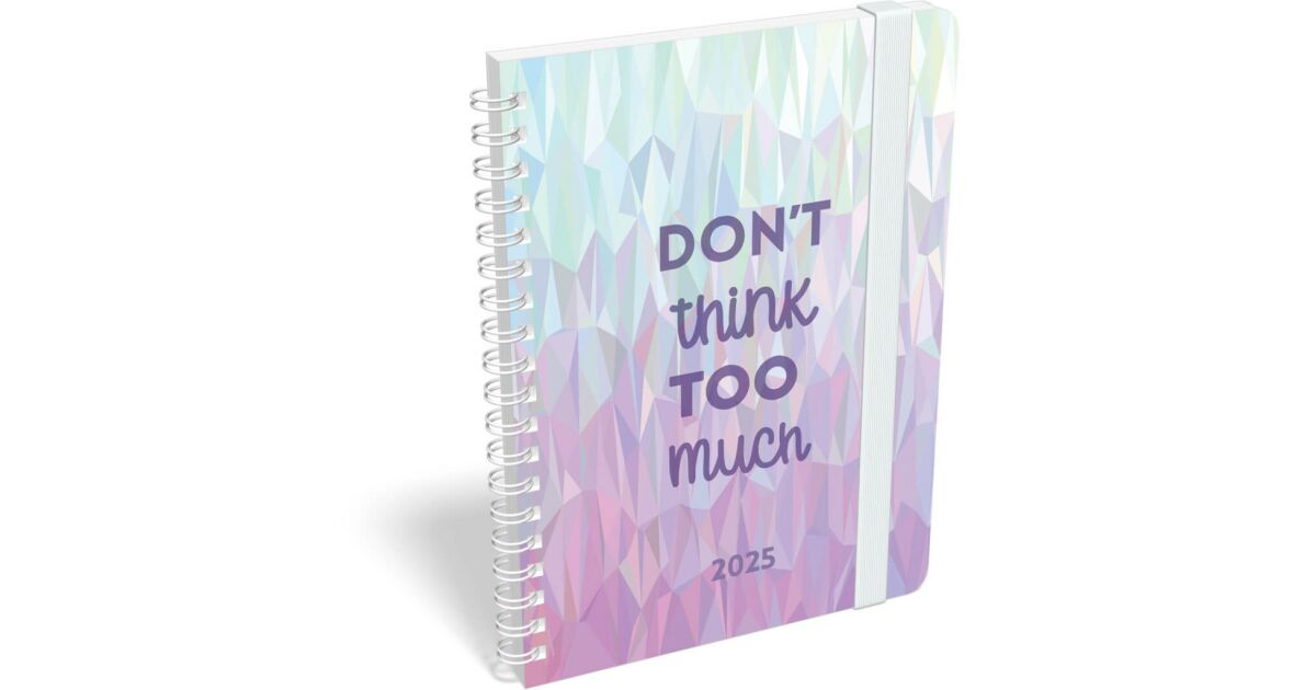 Lizzy Calendar heti tervező, B6, spirál, 2025, Dont think | Pepita.hu