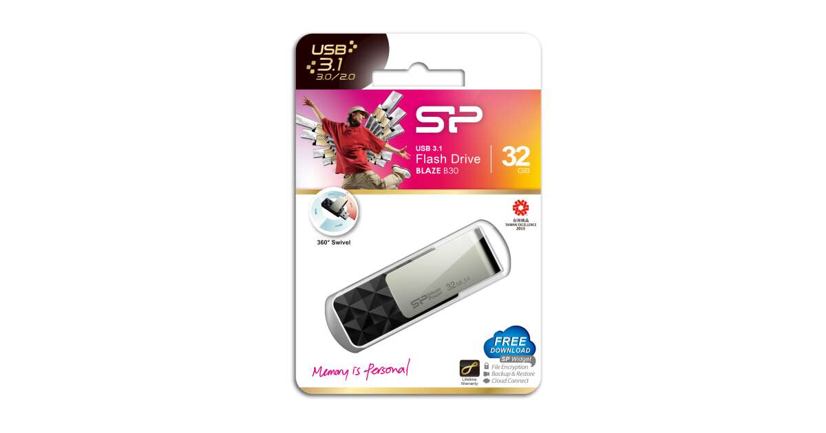 Silicon Power Blaze B30 USB flash meghajtó 32 GB USB A típus 3.2 Gen 1 ...