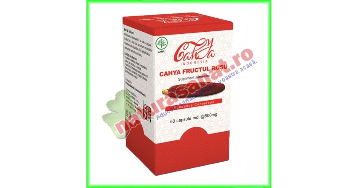 Recenzii: Supliment alimentar Cahya Fructul Rosu 60 capsule moi ...