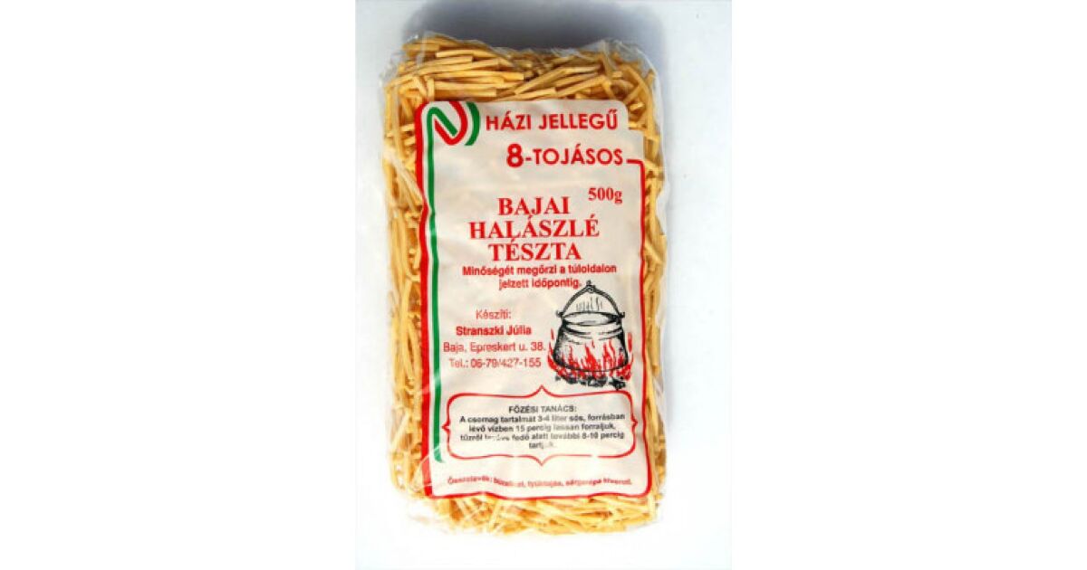 BAJAI TÉSZTA HALÁSZLÉ 8 TOJÁSOS 500G | Pepita.hu