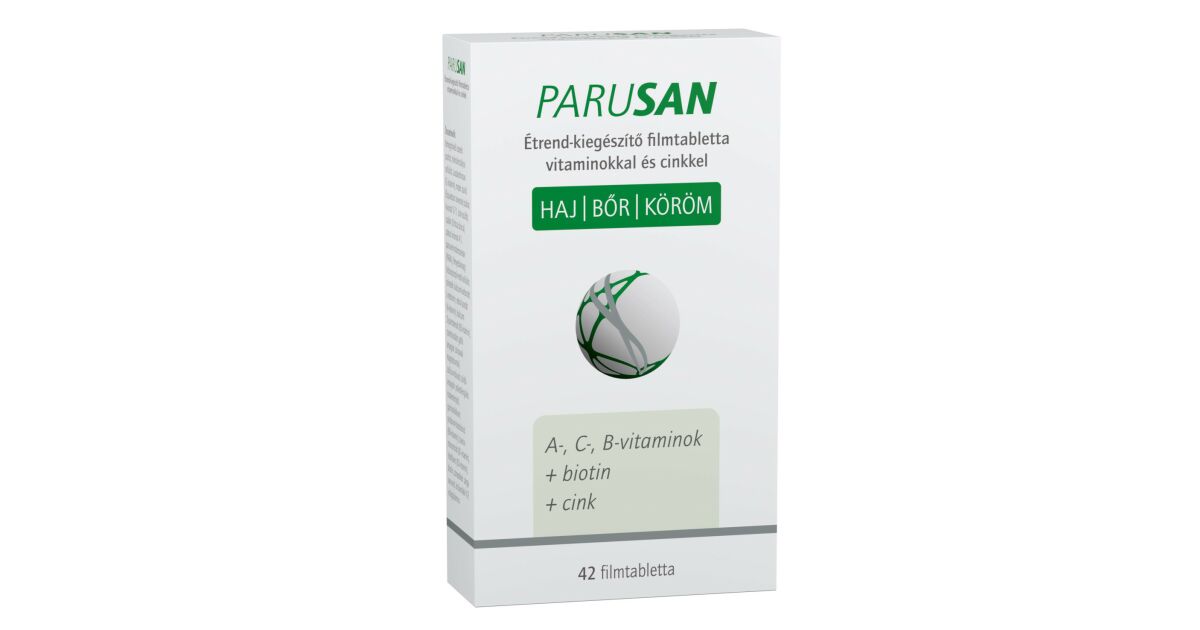 Parusan haj, bőr, köröm vitamin cinkkel étrend-kiegészítő filmtabletta ...