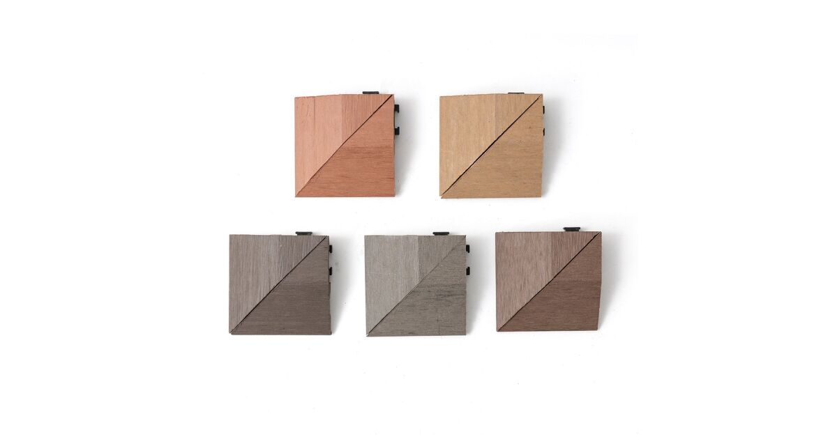 WPC DIY padlóburkolat sarok záróelem, szegély 7.5x7.5cm, faerezet ...