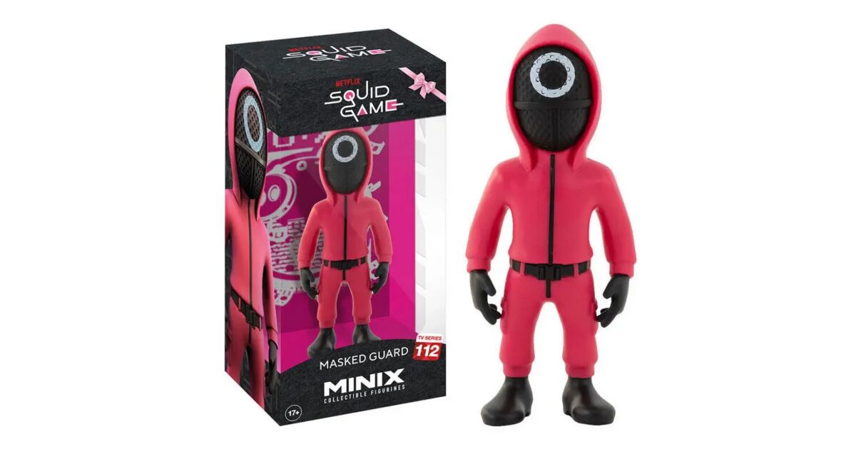 Netflix - Squid Game Nyerd meg az életed Masked Guard figura 12 cm ...