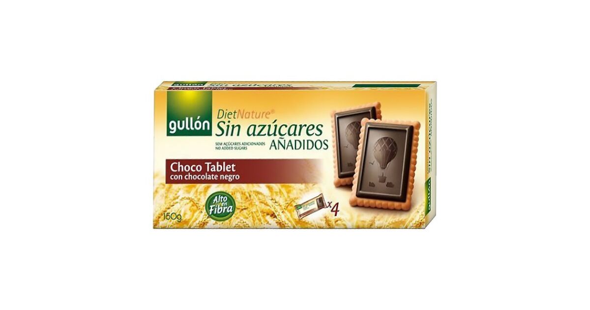 GULLON CHOKO TABLET KEKSZ ZUCKERFREI 150G | Pepita.com