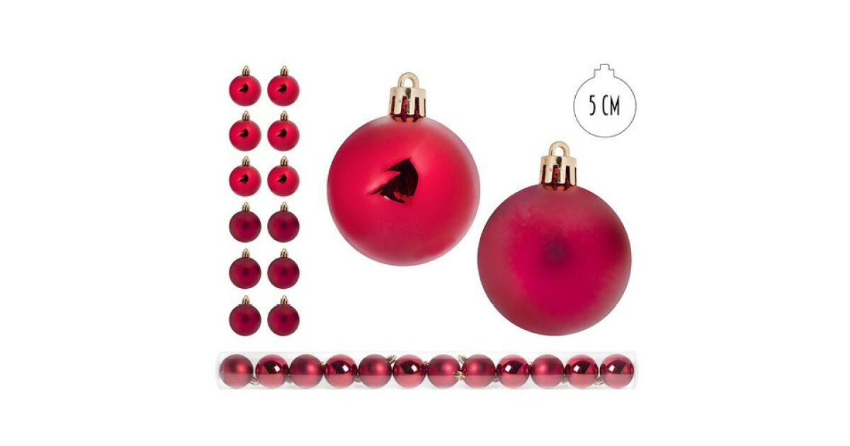 Karácsonyi gömb piros 5 cm 12 db/csomag | Pepita.hu