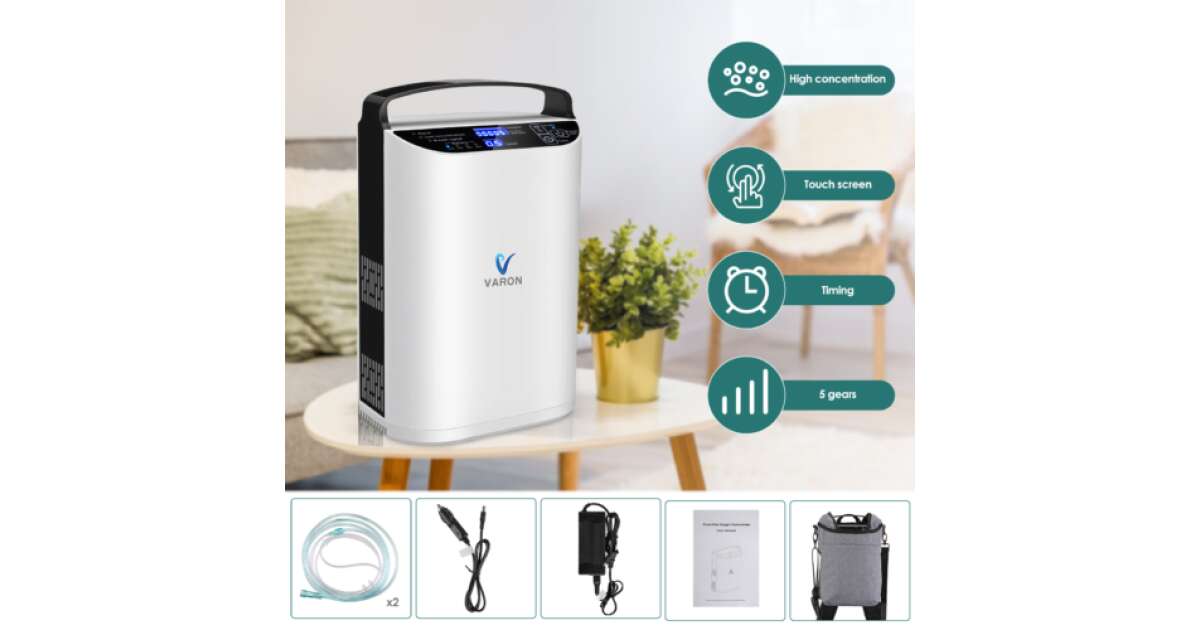 Varon Portable, Battery-Powered Oxygen Concentrator (OT-OX-1) | Pepita.com