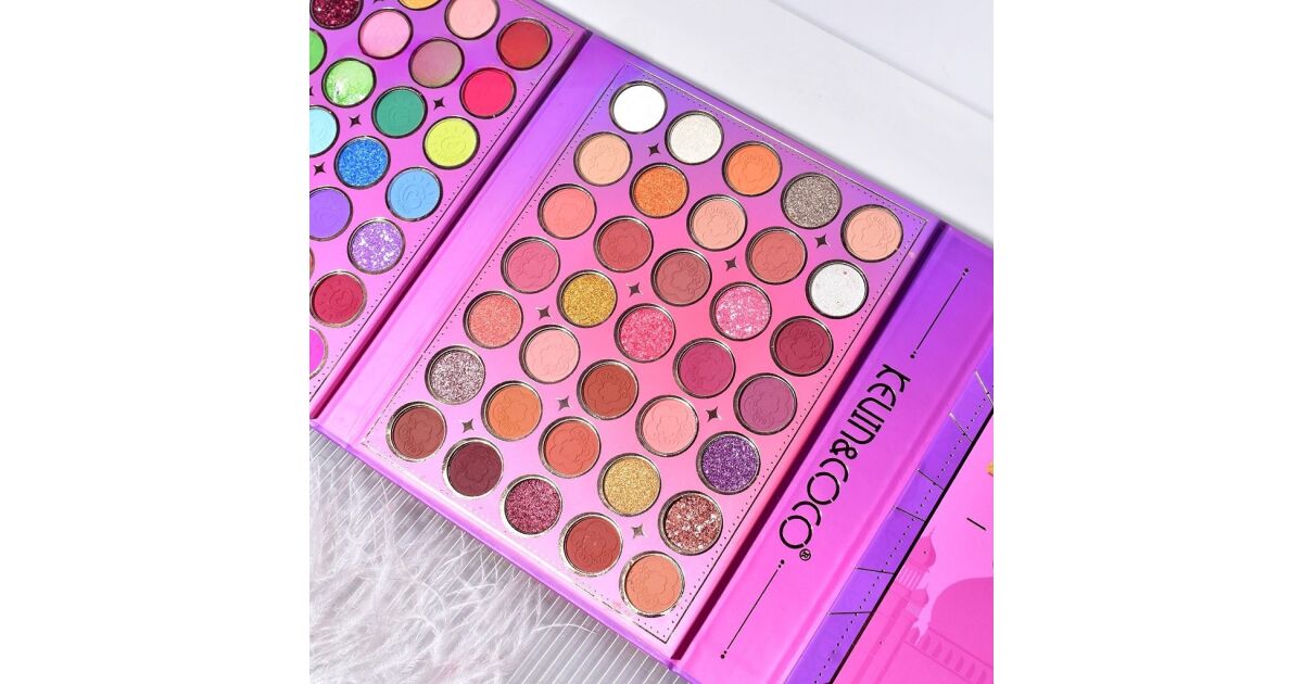 Smink paletta, KEVIN & COCO, Girl Power, Szemhéjpúder, Világító, Krémes ...