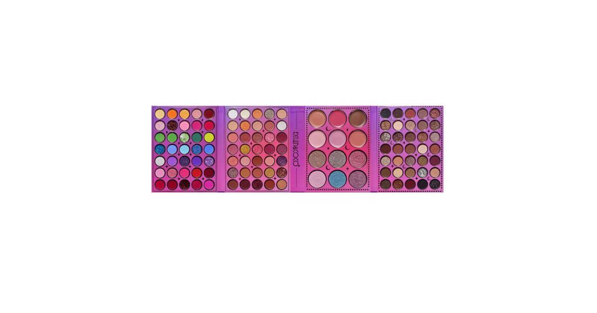 Smink paletta, KEVIN & COCO, Girl Power, Szemhéjpúder, Világító, Krémes ...