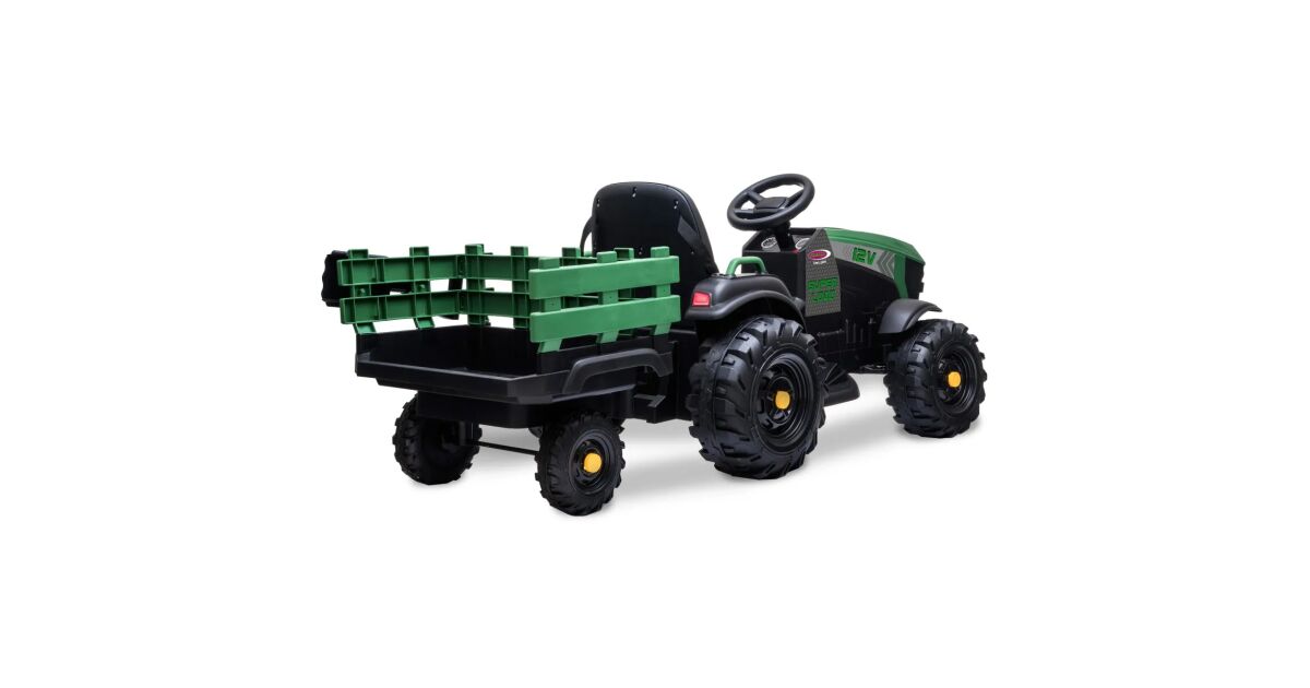 Jamara Ride-on Elektromos Gyerek Traktor Pótkocsival - Zöld | Pepita.hu