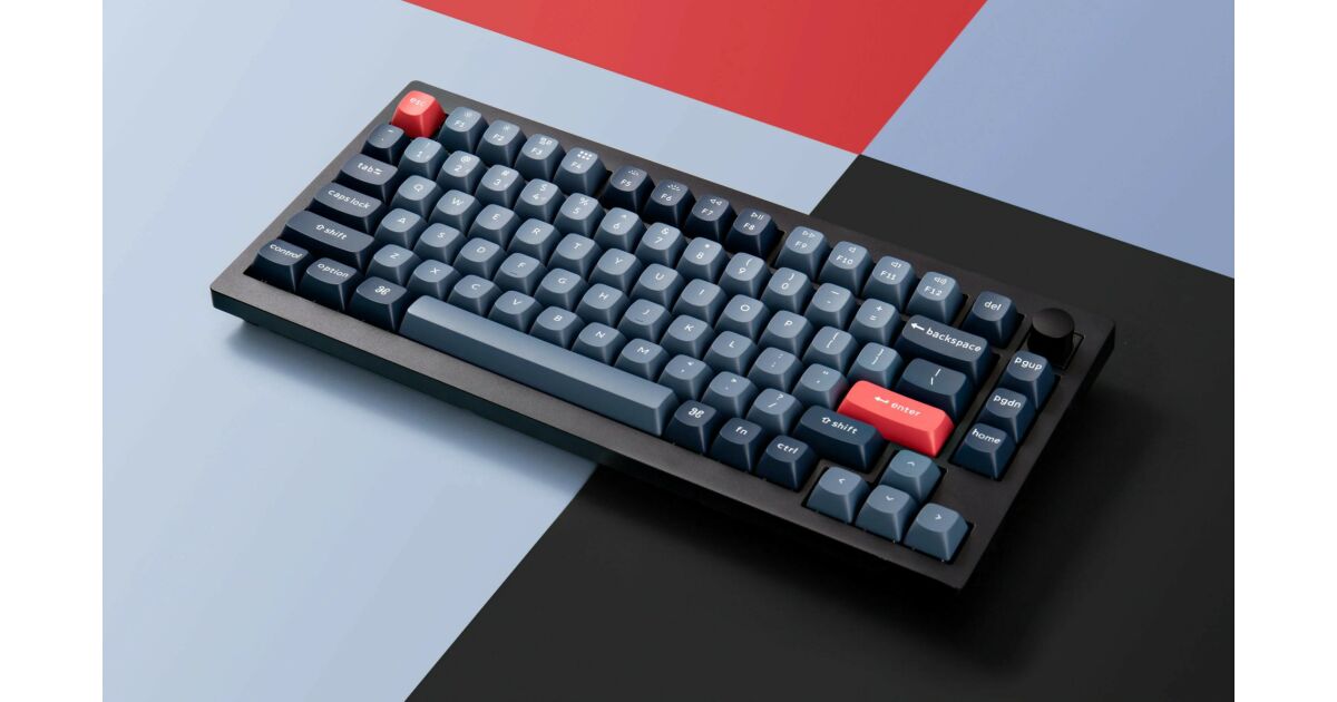 Keychron V1 Max Red Switch Wireless USB-C Mechanikus RGB Billentyűzet ...