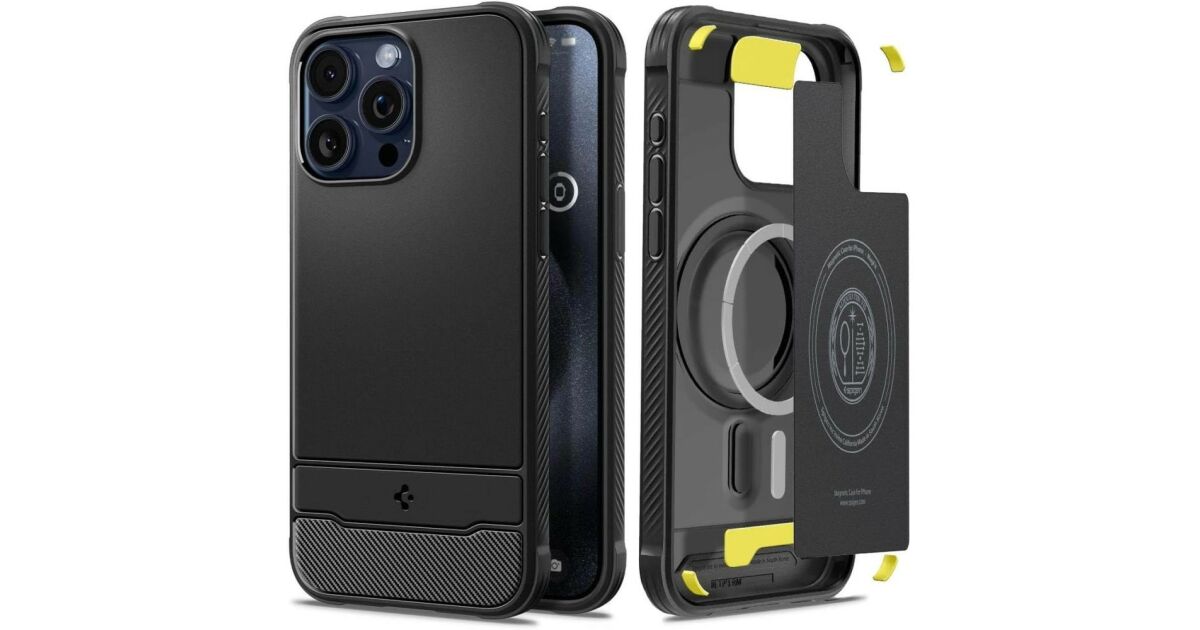 Spigen Rugged Armor Mag Tok with MagSafe for iPhone 15 Pro - Matte ...