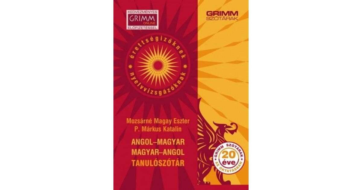 Angol-magyar, magyar-angol tanulószótár | Pepita.hu