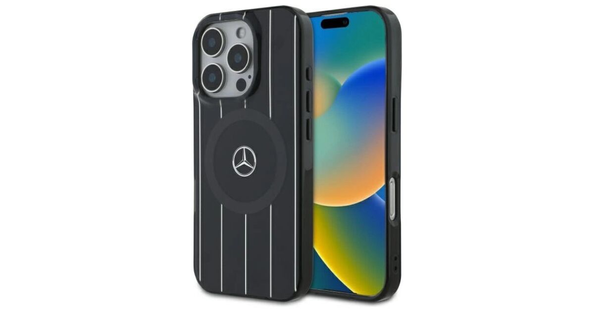 Mercedes MB Double Layer Crossed Lines MagSafe Apple iPhone 16 Pro ...