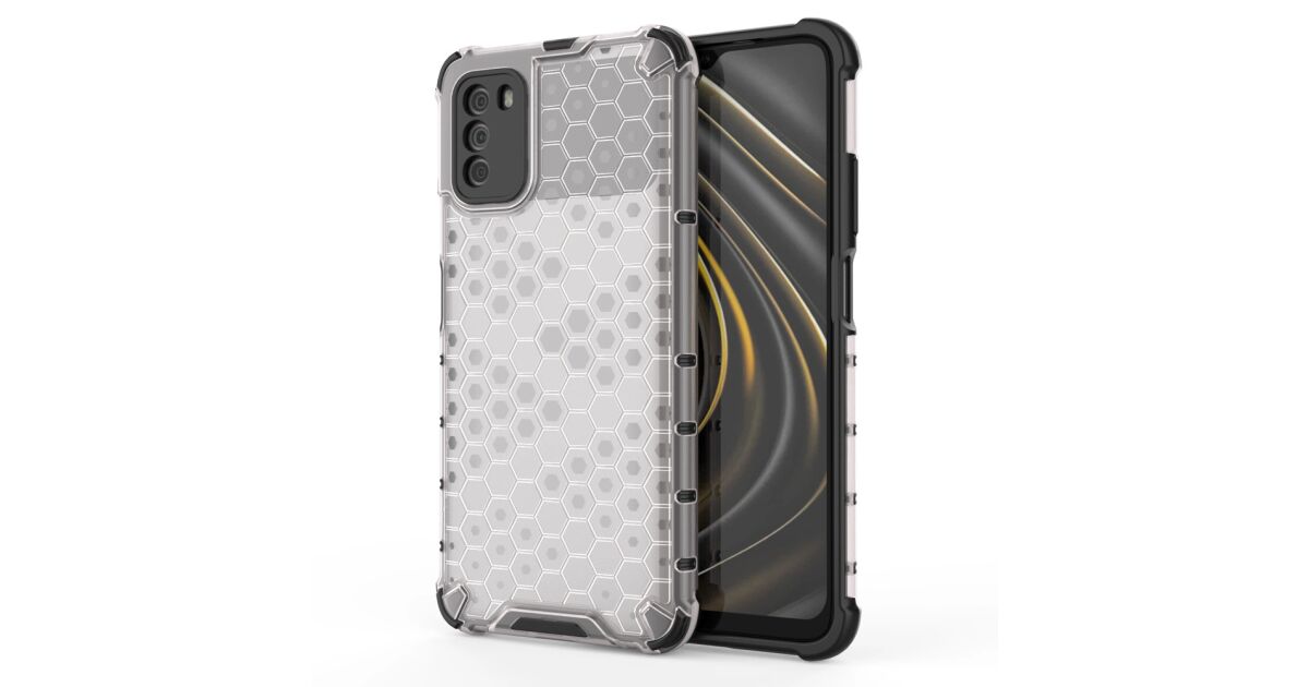 Honeycomb Tok armor cover with TPU Bumper for Xiaomi Poco M3 Átlátszó ...