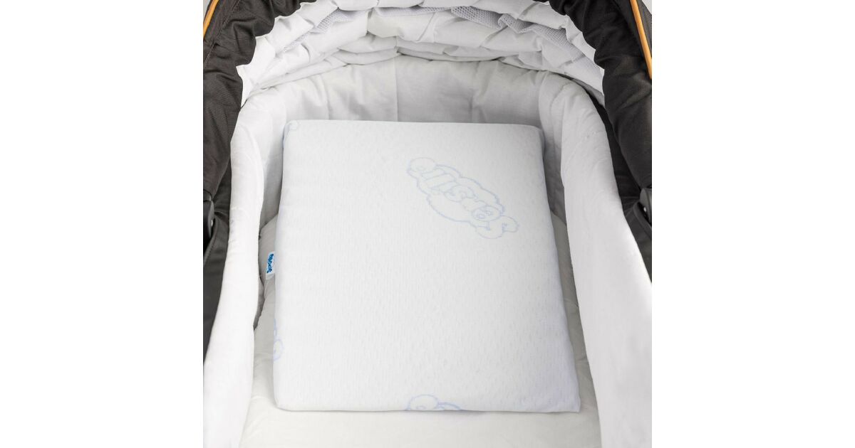 Sensillo párna reflux ellen ék alakú babakocsiba 30x38cm fehér | Pepita.hu