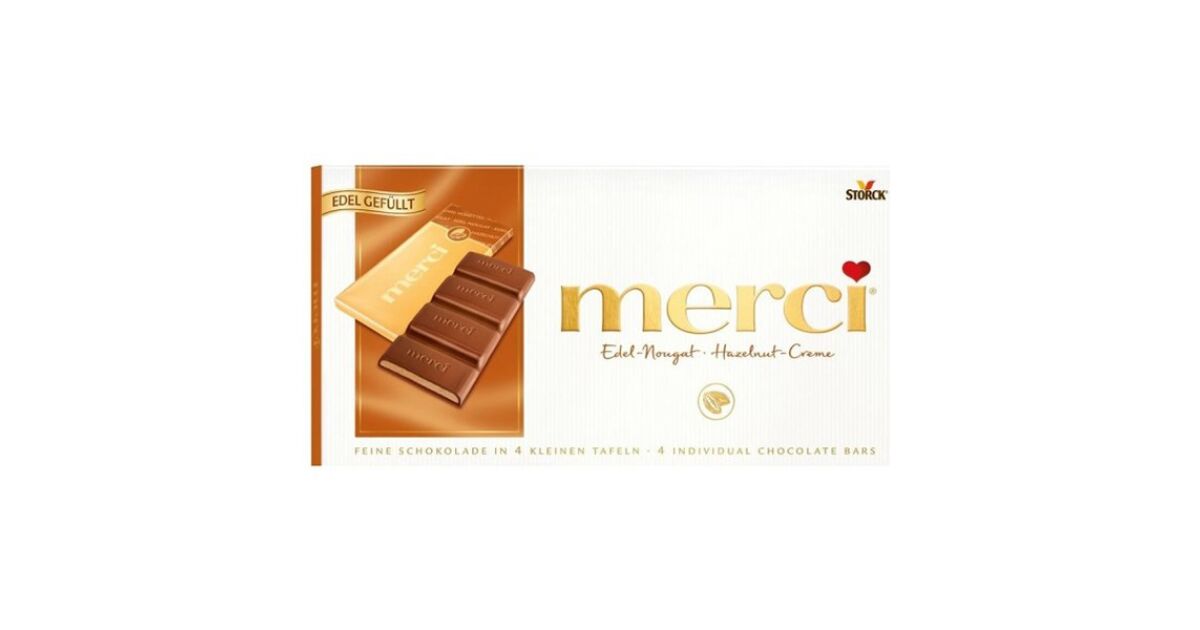 Csokoládé MERCI Mogyorókrémes 112g | Pepita.hu