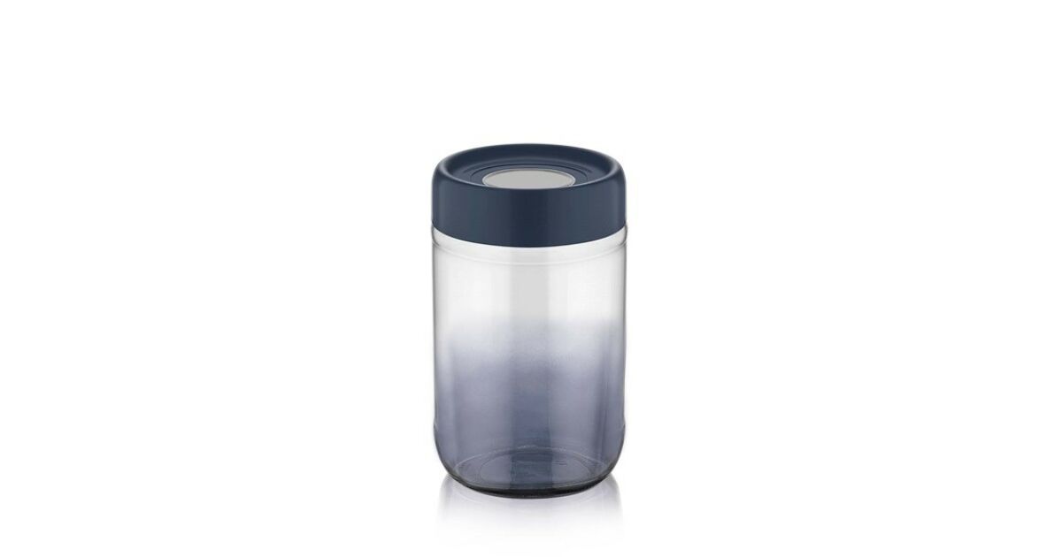 Recipient din sticlă IRIS C-00423 albastru indigo curcubeu 660ml ...