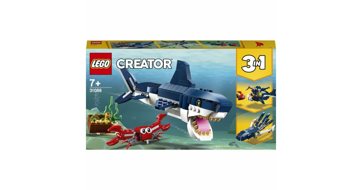 LEGO Creator 3 in 1 - Creaturi marine din adancuri 31088, 230 piese ...
