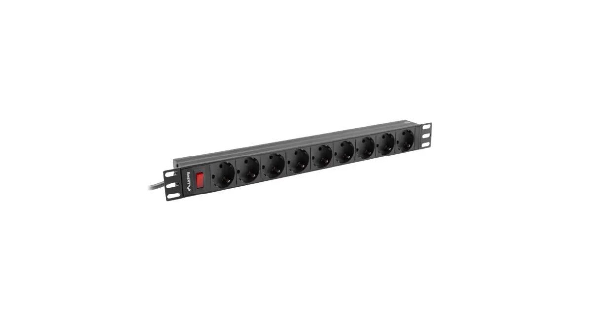 Филтър, Lanberg power distribution unit (PDU) 19 1U 16A 9xSchuko outlets,black | Pepita.com