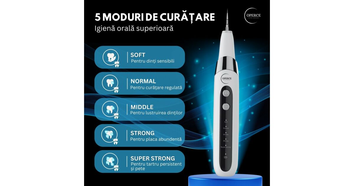 Aparat pentru detartraj (tm) - ingrijire dentara si eliminare tartru ...