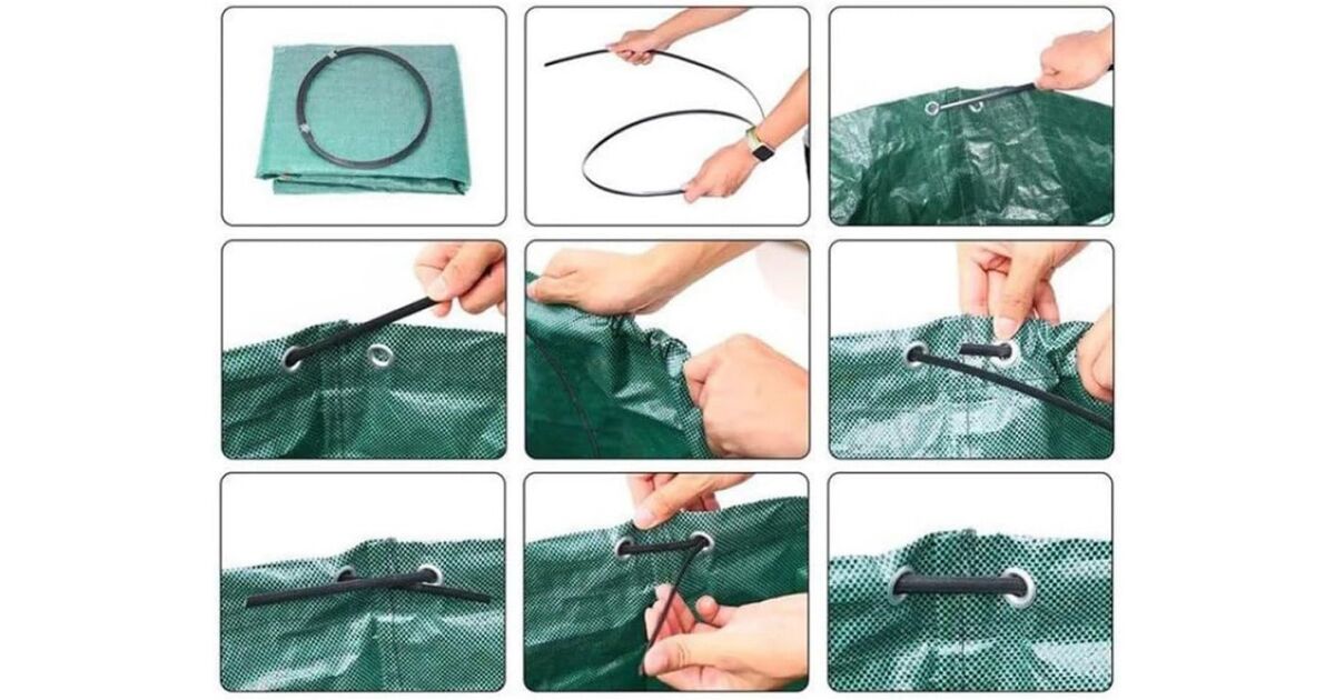 Sac de grădină sac de grădină frunze catcher iarbă container 120l ...