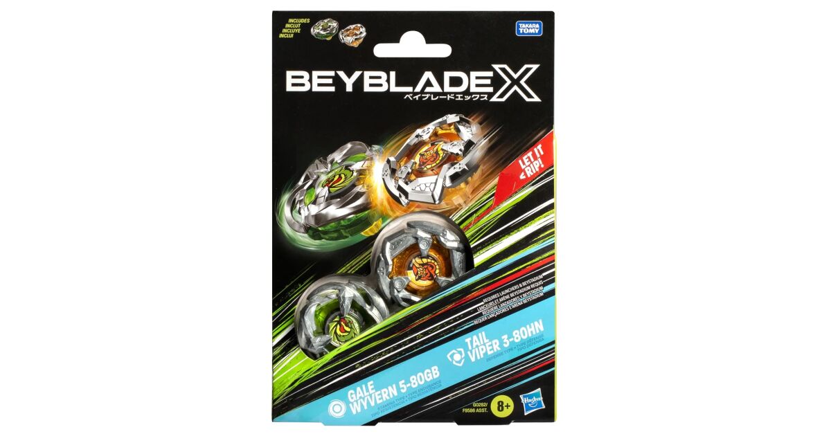 Beyblade X Duo Pack Tail Viper 3-80Hn a Gale Wyvern 5-80Gb | Pepita.com
