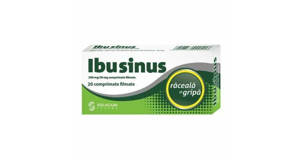Ibusinus Raceala si Gripa, 20 comprimate, Solacium | Pepita.com