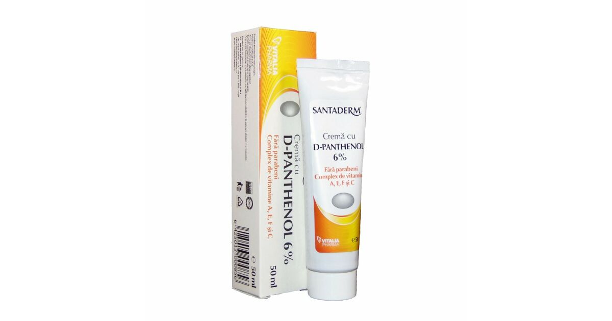 Crema Panthenol Forte 6% Santaderm, 50 ml, Viva Pharma | Pepita.com